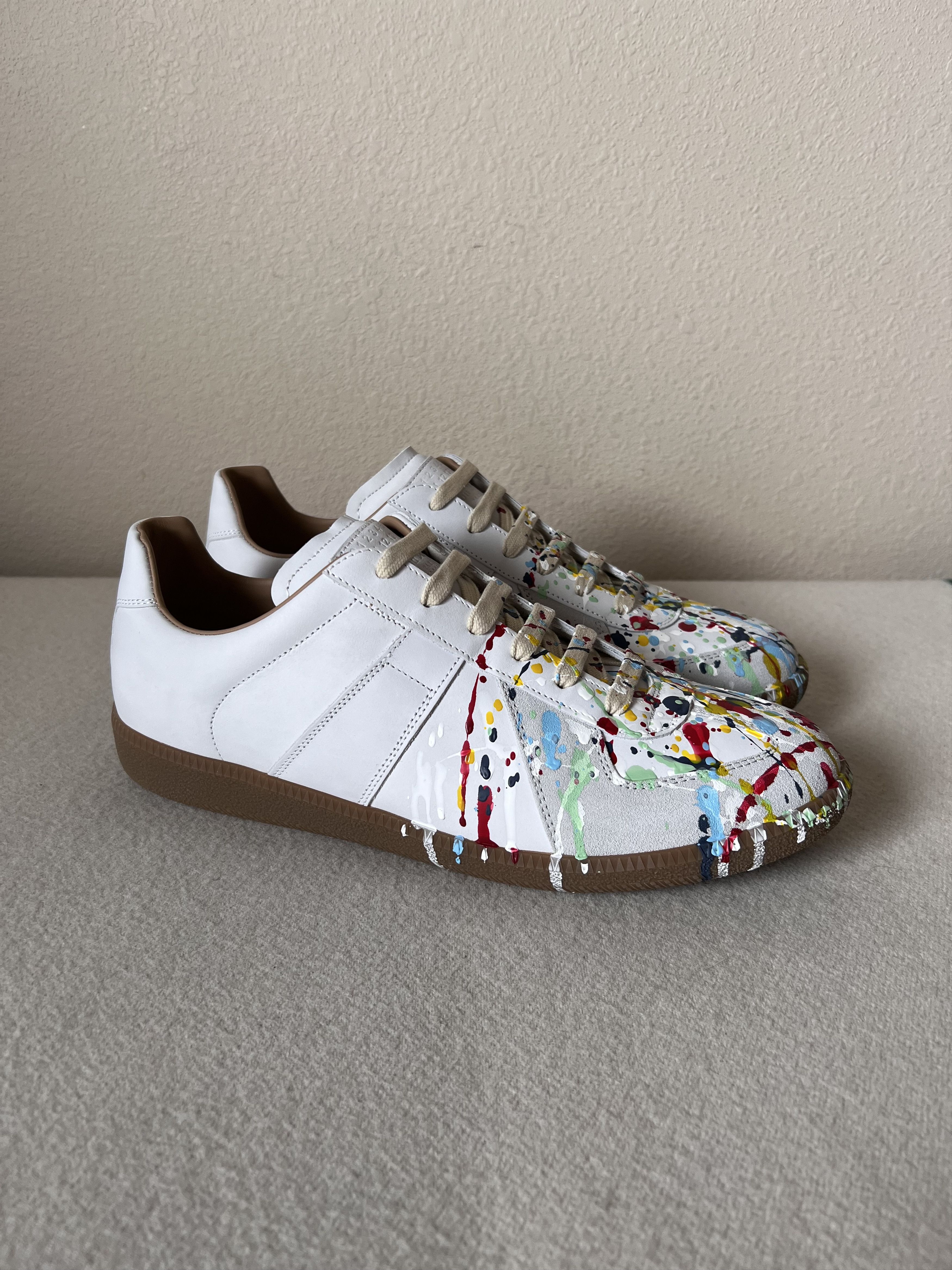 Maison Margiela Maison Margiela Paint Splatter Replica GAT in White ...