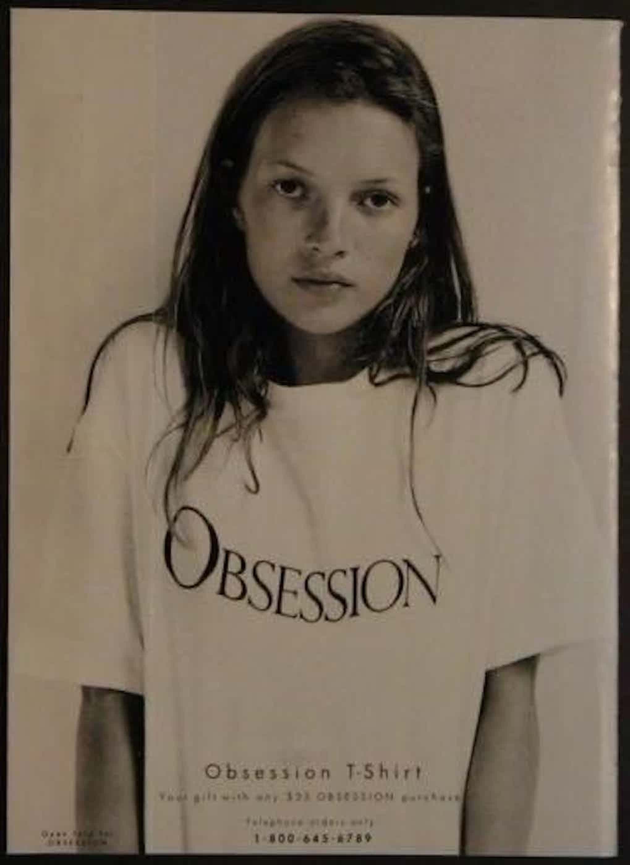 Calvin Klein × Vintage 90s Calvin Klein Obsession parfum T-shirt | Grailed