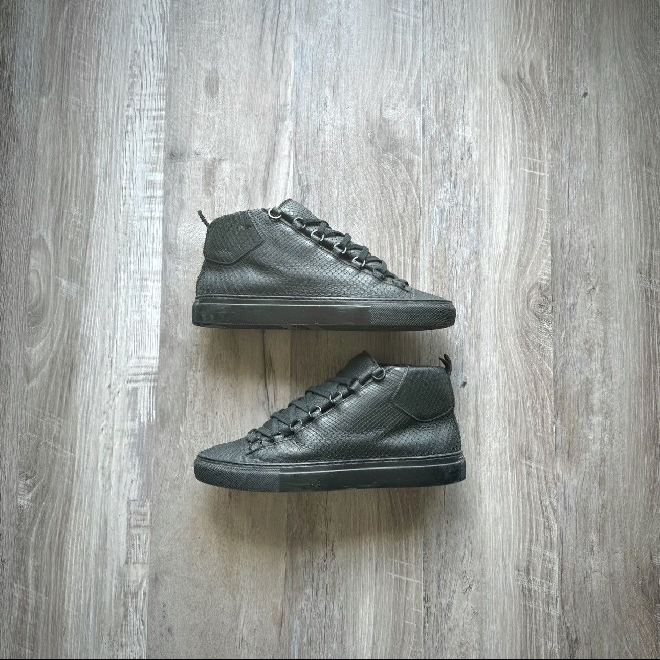 Balenciaga × Streetwear × Vintage BALENCIAGA • Arena High "Black Python ...