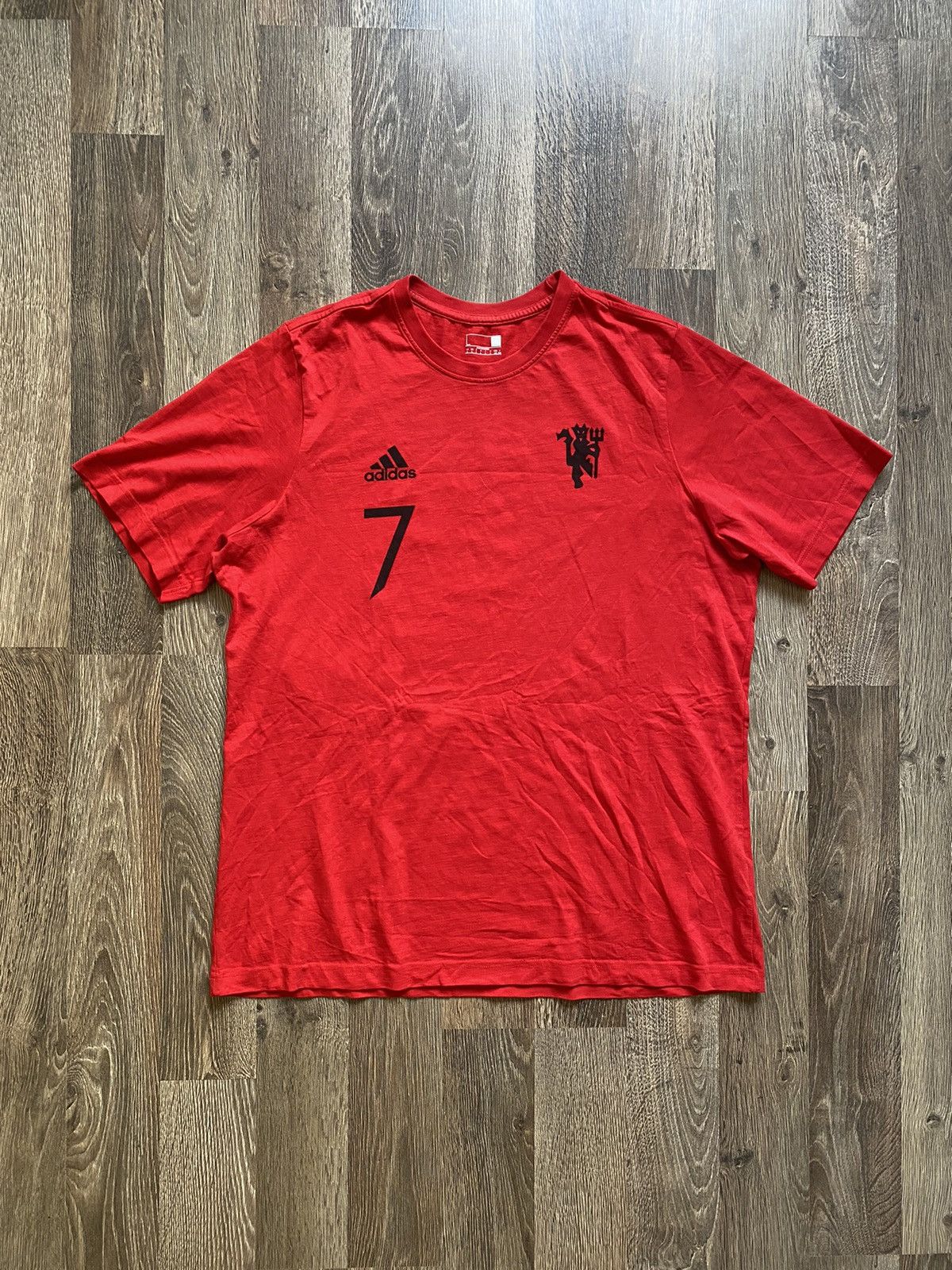 Adidas #7 Ronaldo Adidas Manchester United Red T-Shirt | Grailed