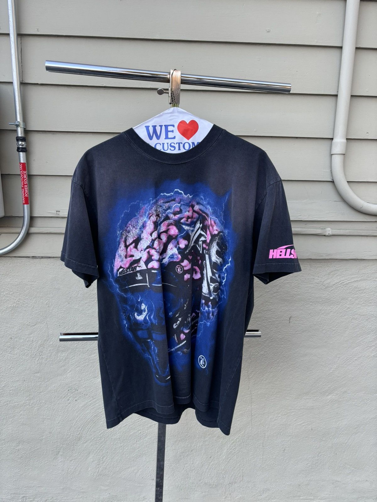 HELLSTAR Hellstar brain helmet tee | Grailed