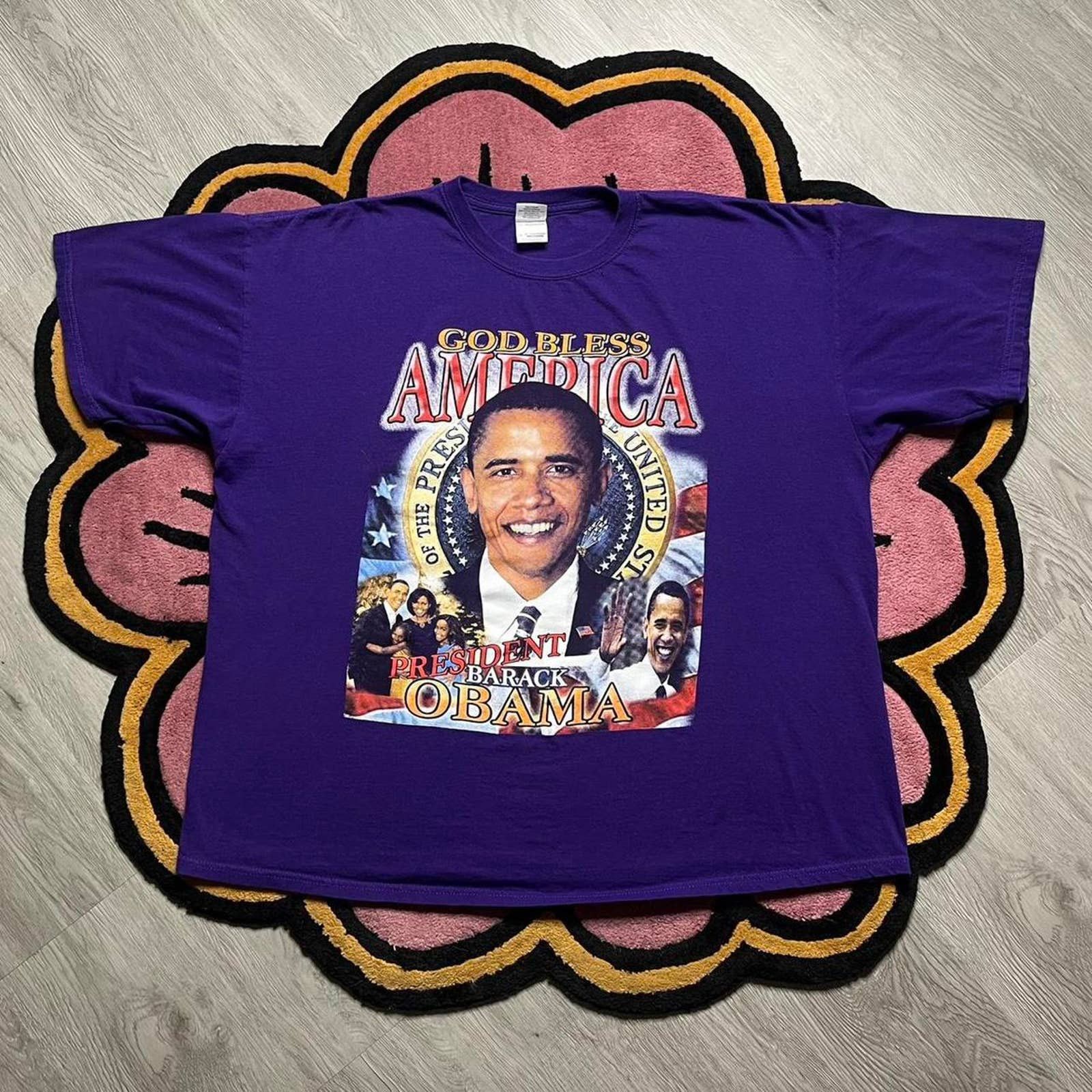 Streetwear × Vintage Vintage Y2K Barack Obama God Bless America Graphic ...