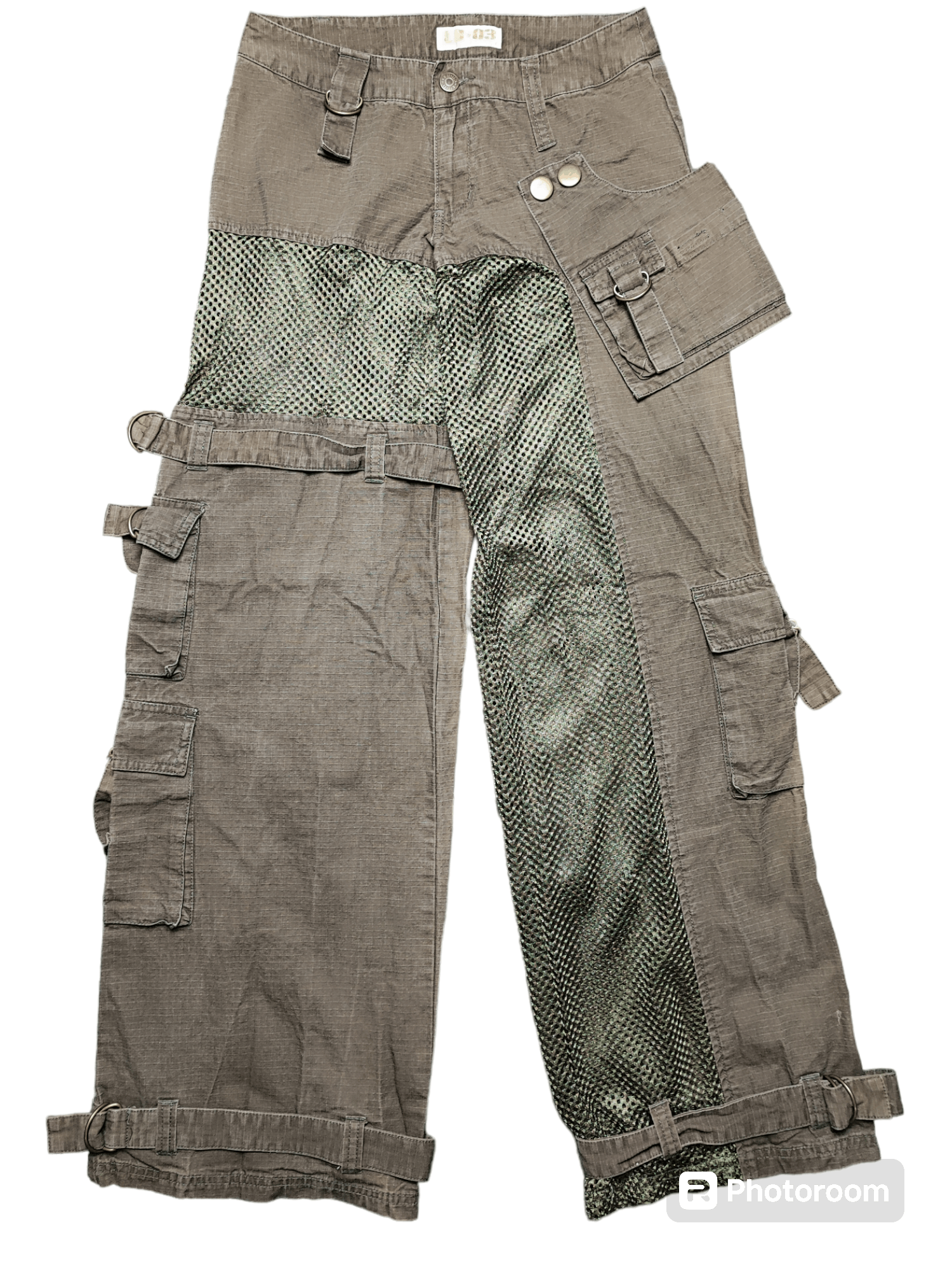Japanese Brand Vintage LB-03 Bondage Punk Cargo Mesh Military Pants ...