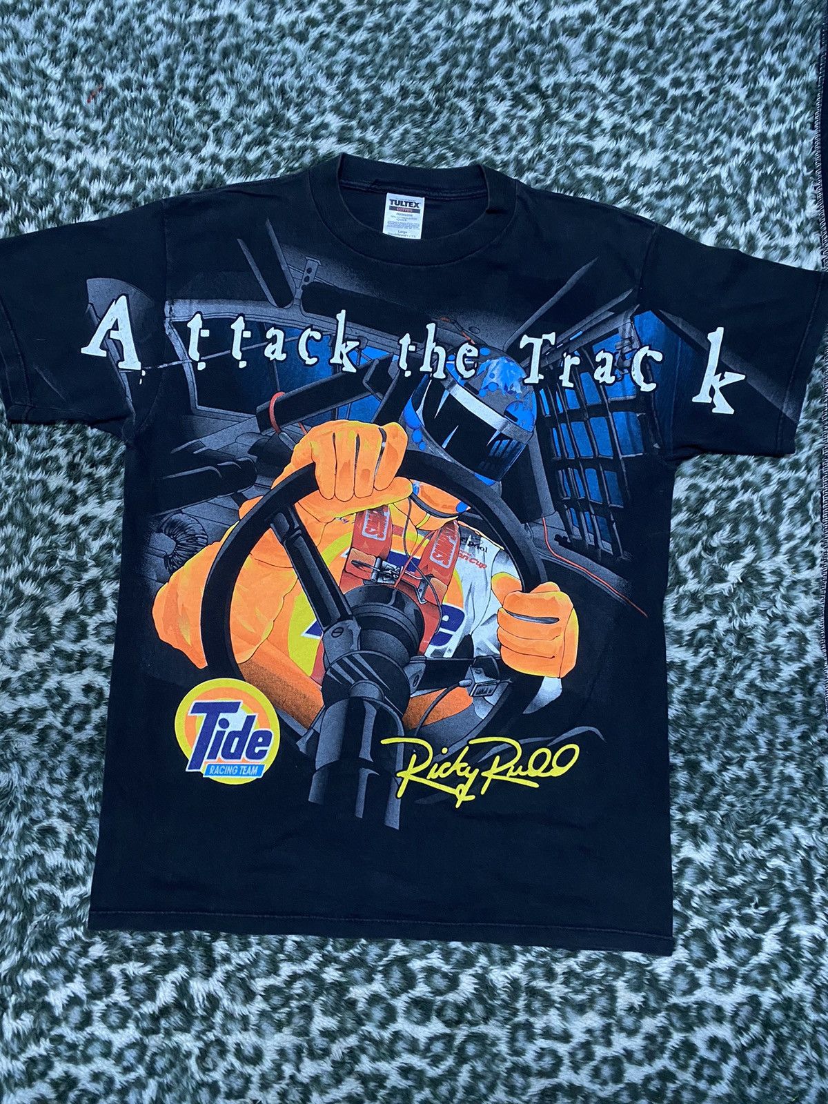 NASCAR RICKY RUDD WITH TIDE RACING TEAM OVERPRINT TEES | Grailed