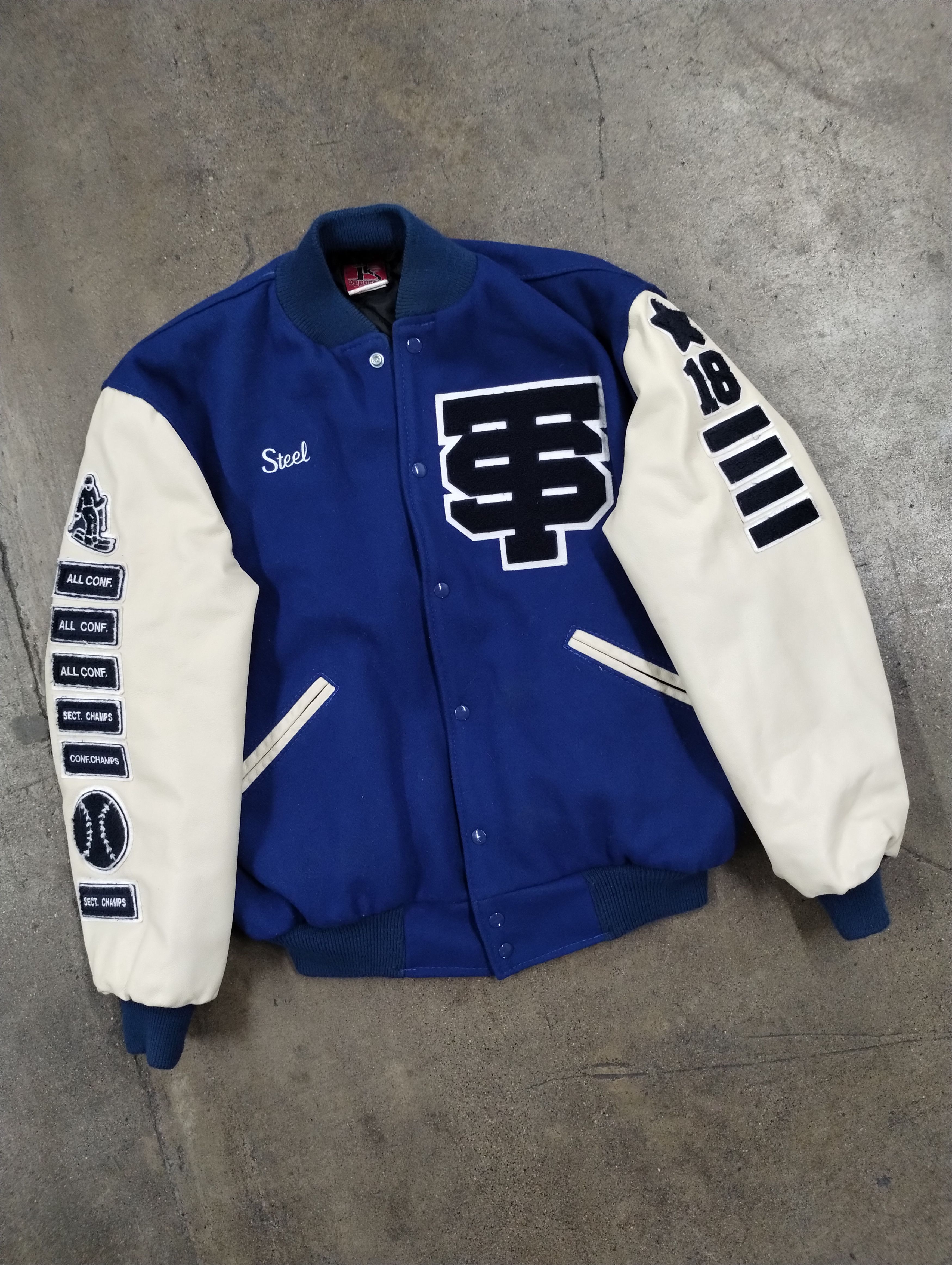 Vintage Vintage 90s Varsity Jacket Steel ST School | Grailed