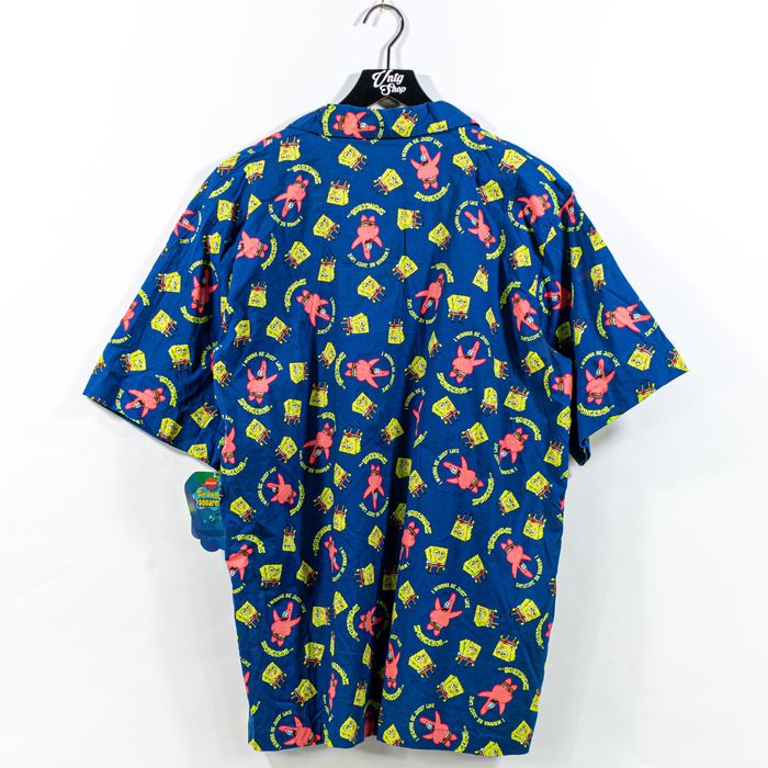 Vintage 2002 Nickelodeon SpongeBob Squarepants Button Camp Shirt | Grailed