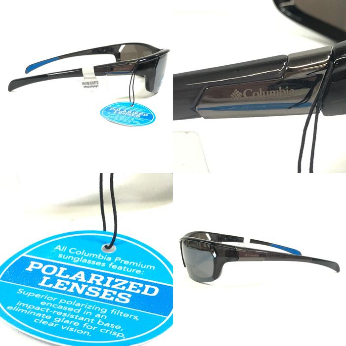 Frame Columbia Sunglasses CBC 300 C01 Shiny Gray Wrap Frames Fishing Polarized Lenses | Grailed