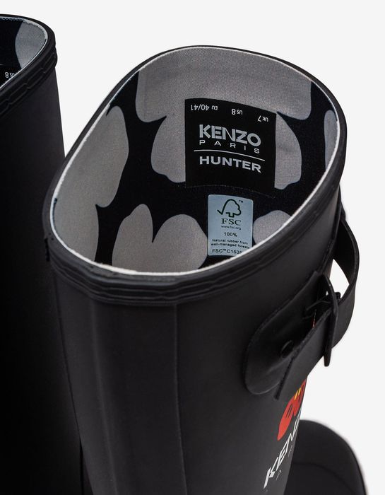 Kenzo Hunter Black Original Wellington Boots | Grailed