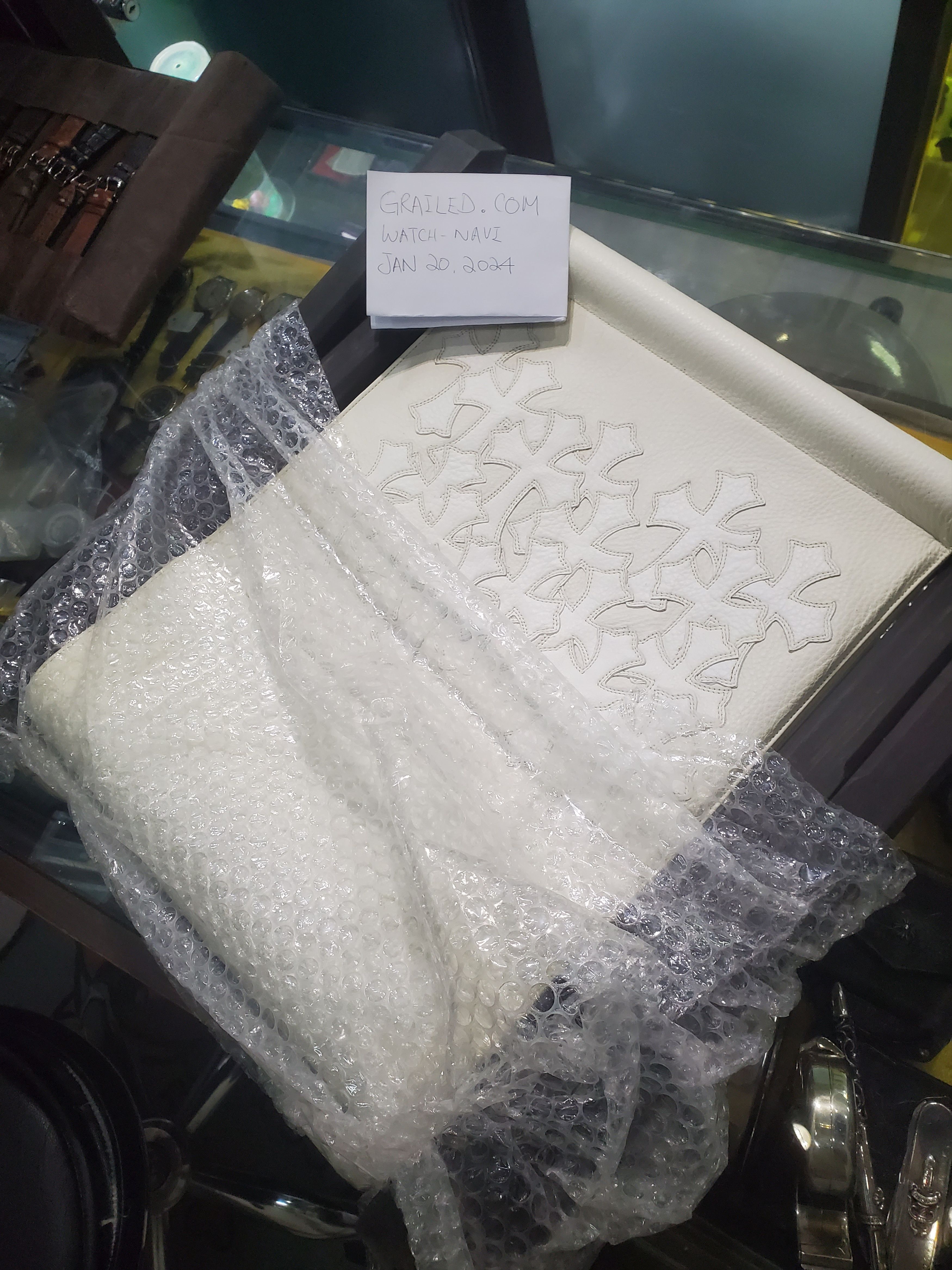 Chrome Hearts Chrome Hearts Ebony Wood Multi Crosses Magazine Rack ...