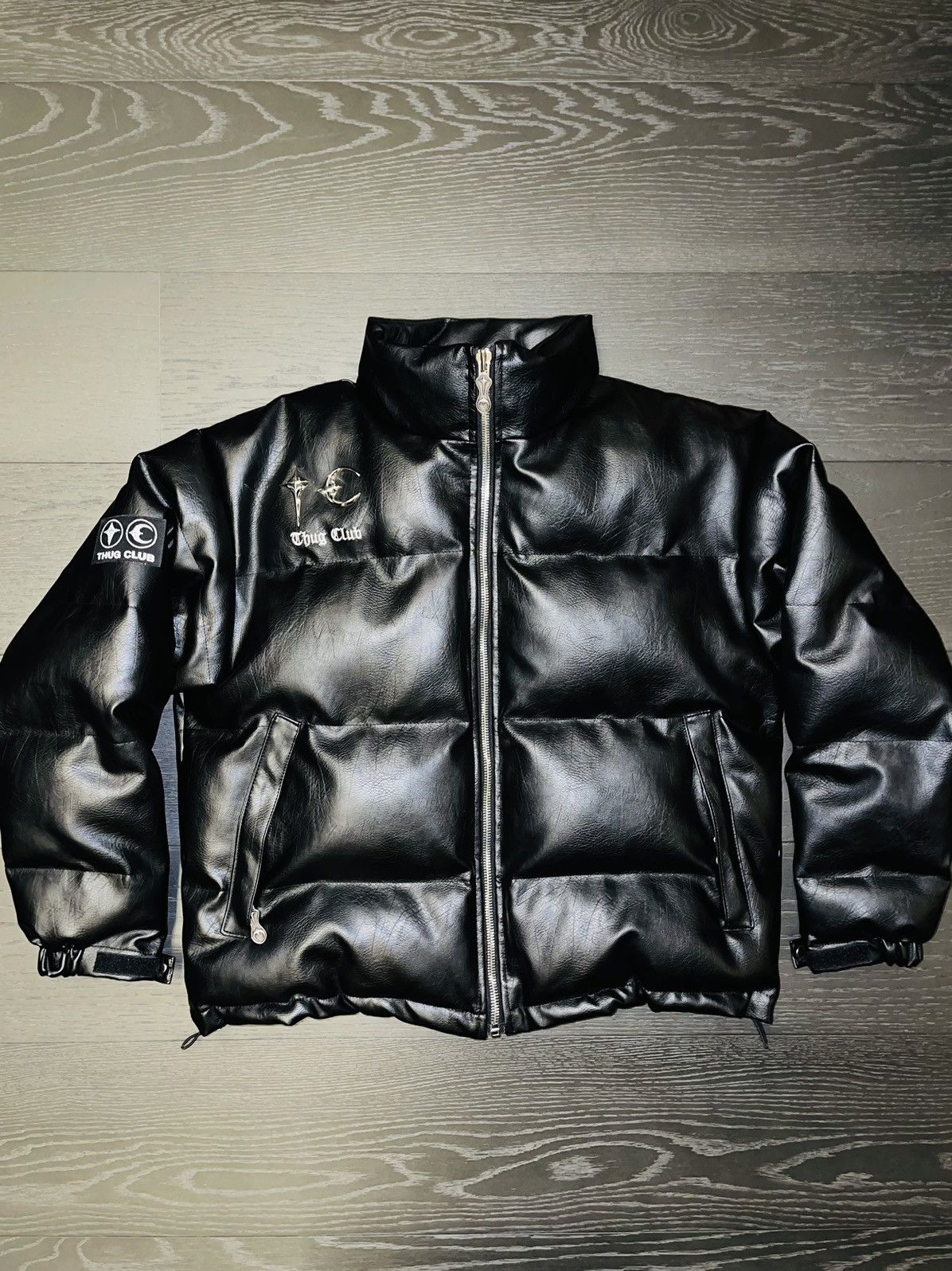 Thug Club 《SLURP HIGH》THUG CLUB TC Leather Puffer Jacket | Grailed