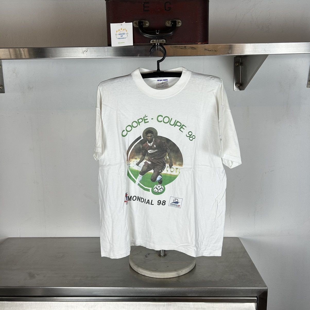 Other × Streetwear × Vintage Vintage 1998 Coupe World Cup Soccer player promo shirt | Grailed