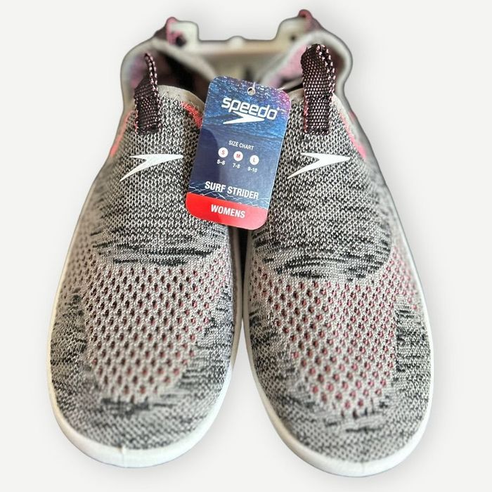 Speedo NEW Speedo Surf Strider Water Swim Shoes Women S 5/6 Gray Pi ...