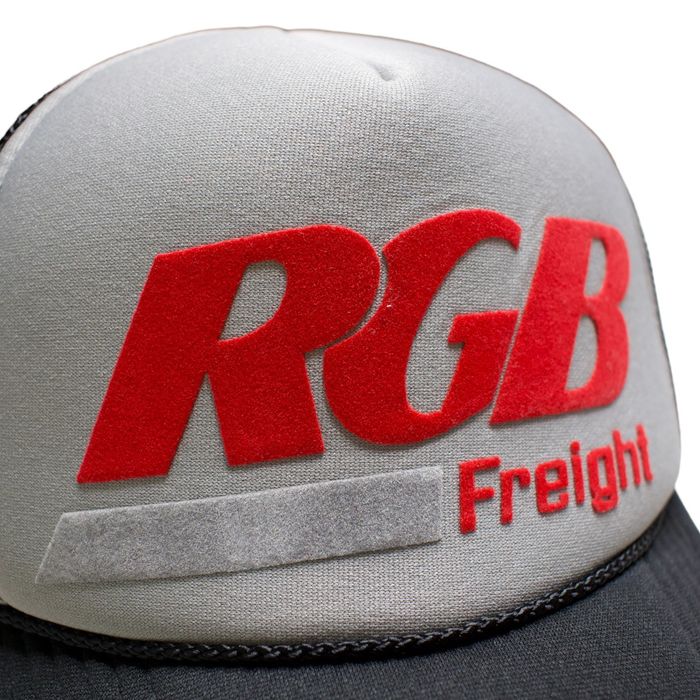 Future RGB (1 of 1) Freight Trucker Hat Grey/Black/Red | Grailed