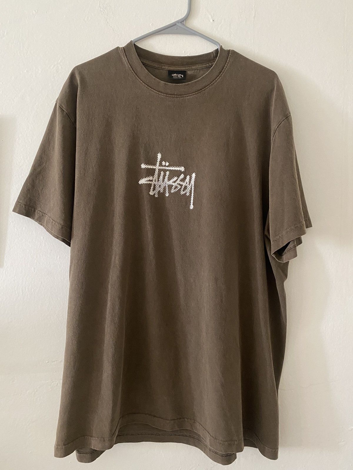 Stussy Stussy Brown Tombstone Surfer Tee XL | Grailed
