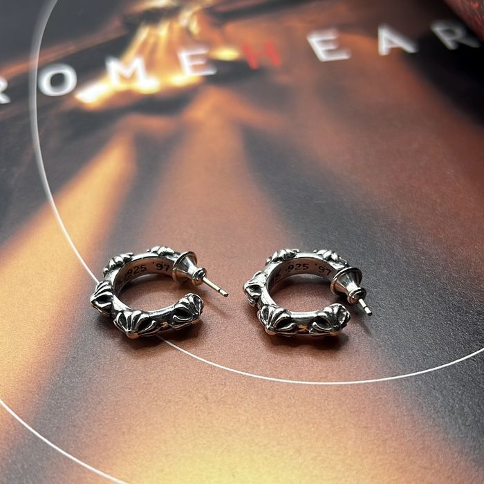 Chrome Hearts Chrome Hearts Cross Band Hoop Earrings For A Pair | Grailed