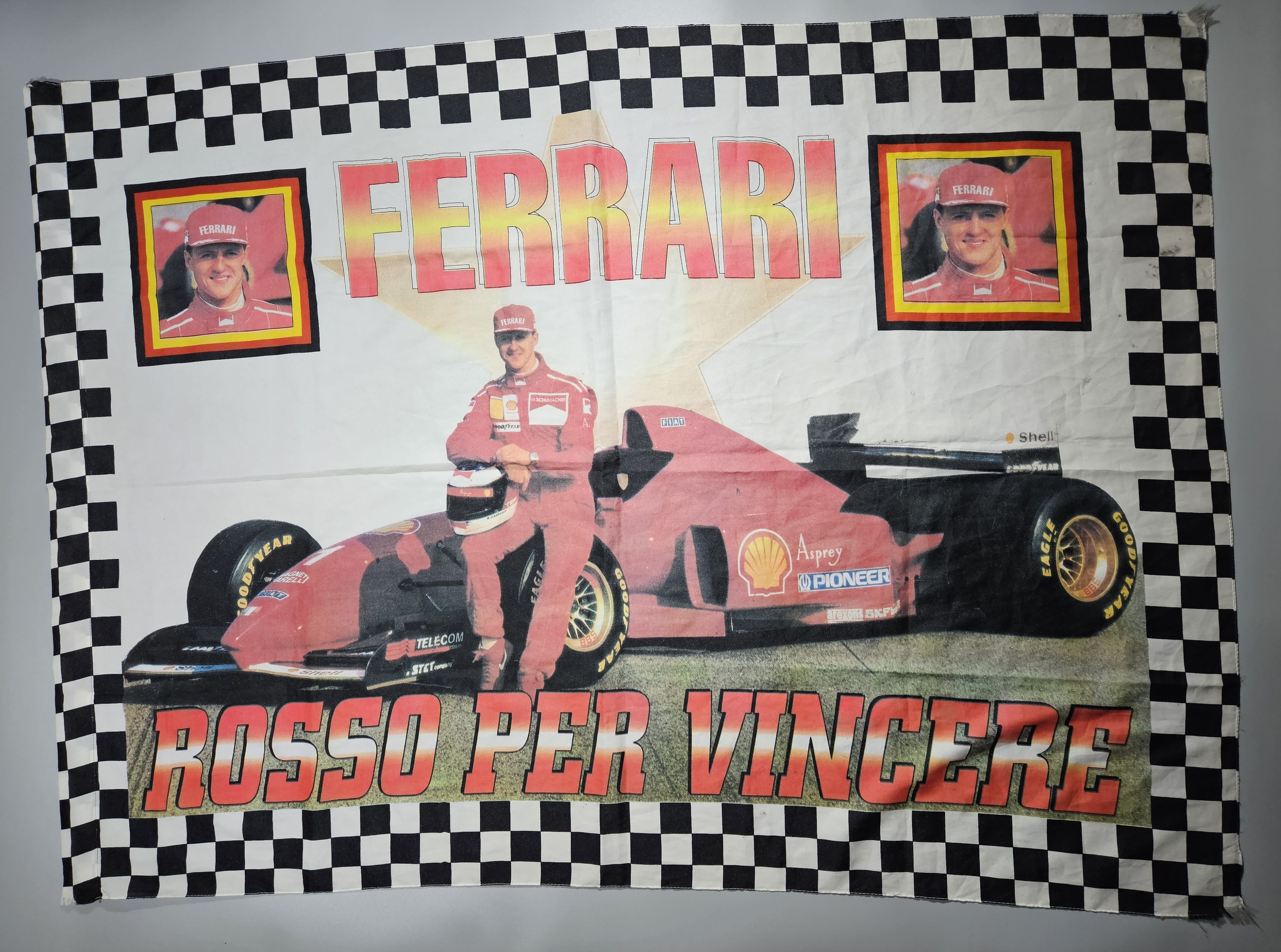 Ferrari × Formula 1 × Vintage Vintage Big Flag Banner Michael ...