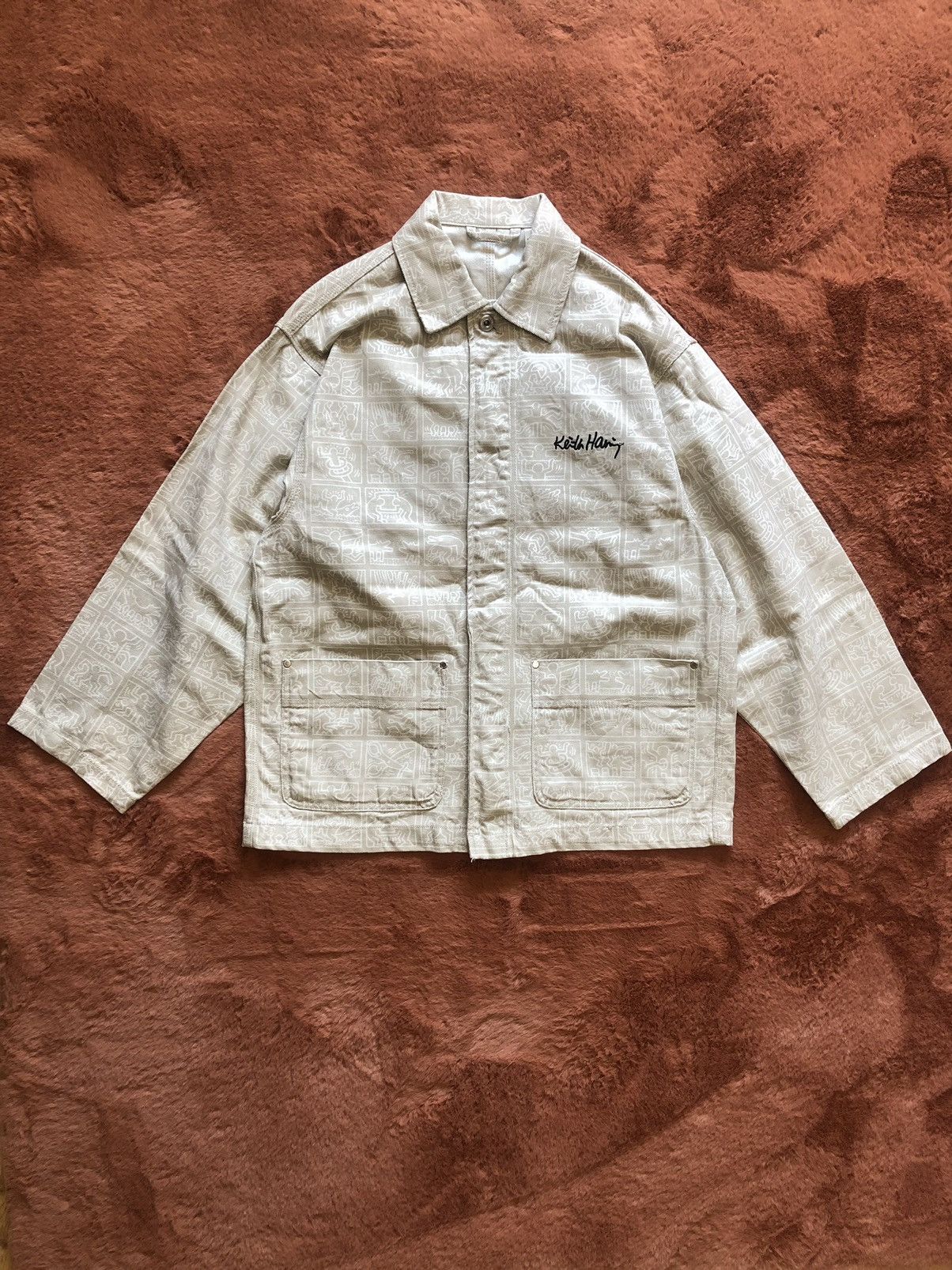 Keith Haring × Streetwear × Vintage keith haring x hm white baggy ...