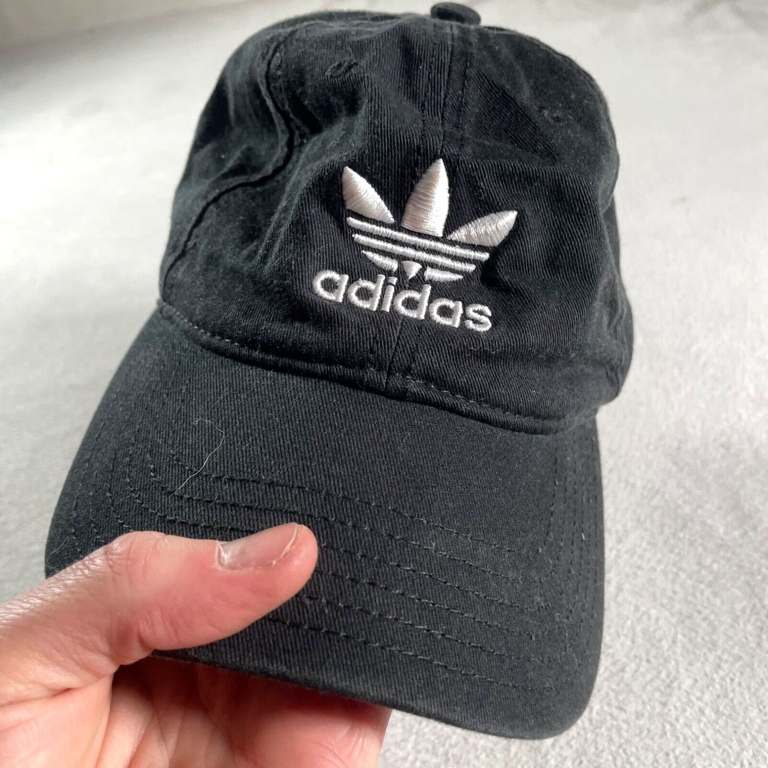Adidas Authentic Mens Black Strapback Baseball Cap with Adjustable Rear ...