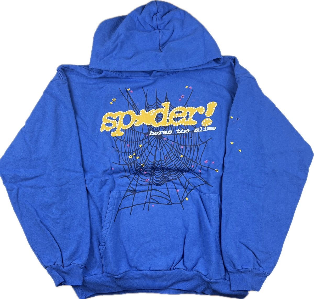 Spider Worldwide Sp5der TC Blue Hoodie | Grailed
