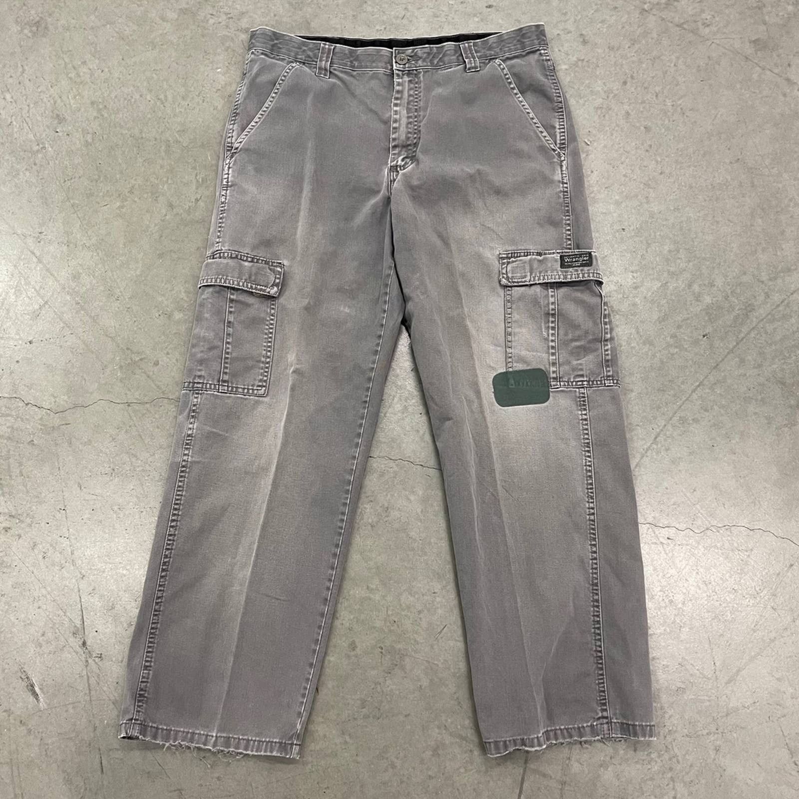 Wrangler Wrangler cargo gray worker wear multi pocket pants | Grailed
