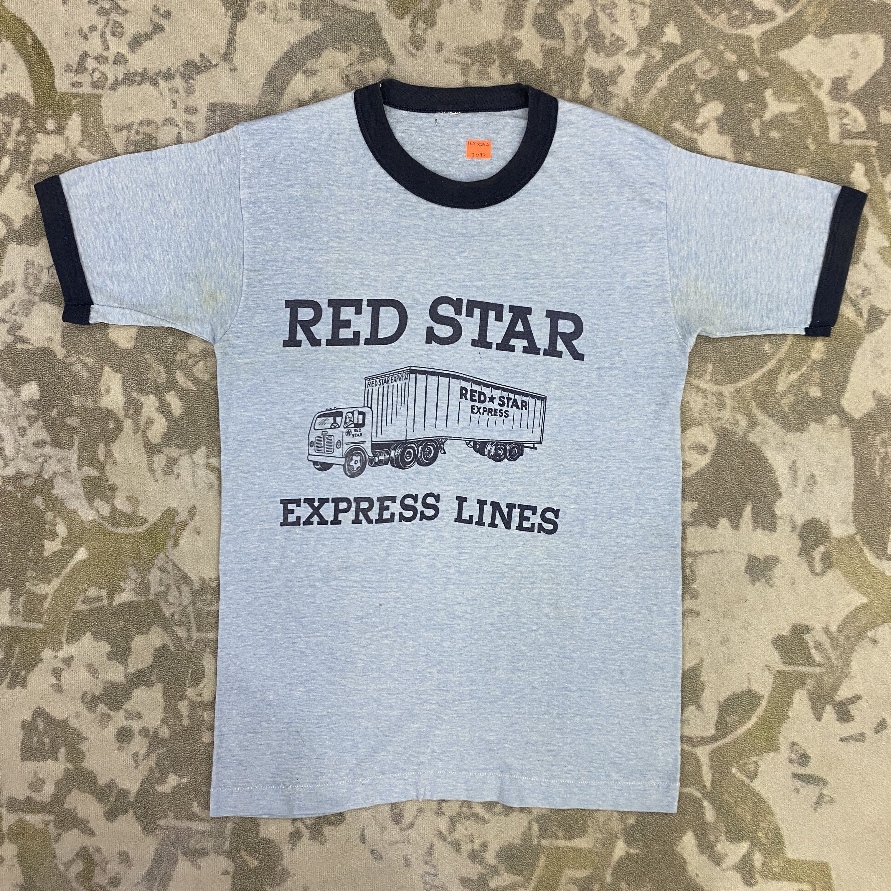 Vintage Vintage Ringer Red Star Express Lines Tshirt - J092 | Grailed