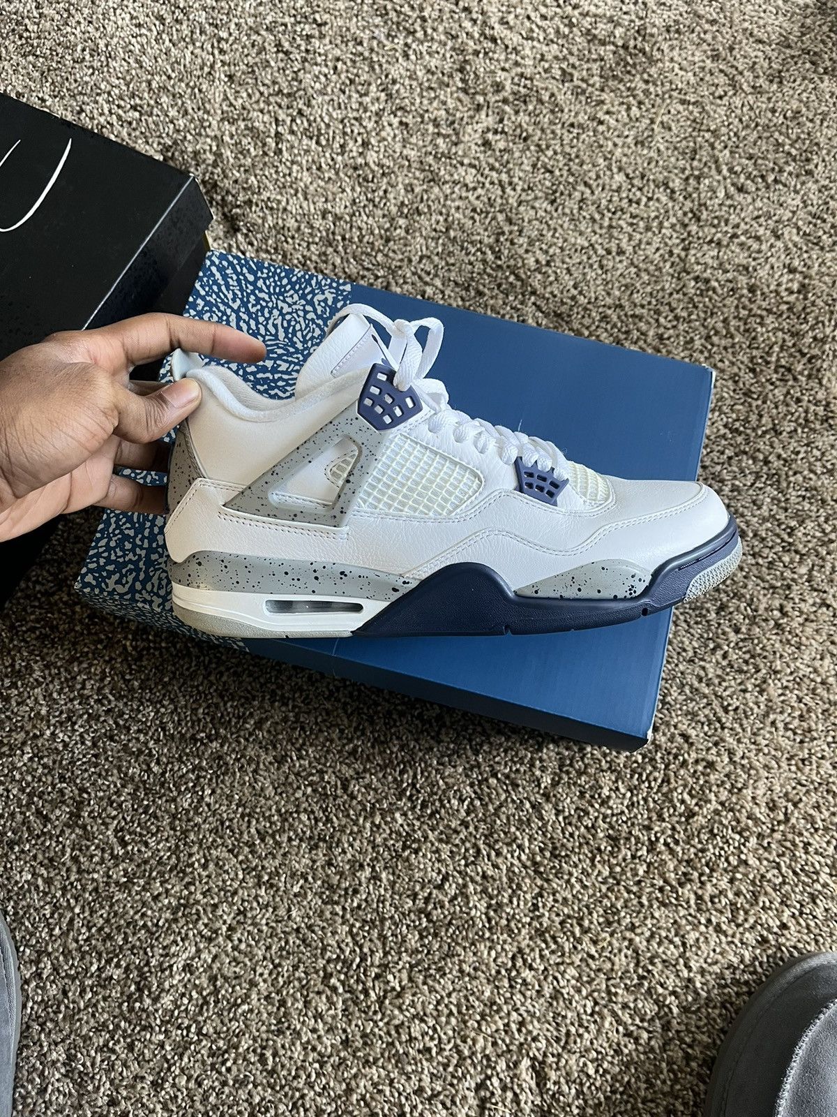 Nike Midnight navy jordan 4 | Grailed