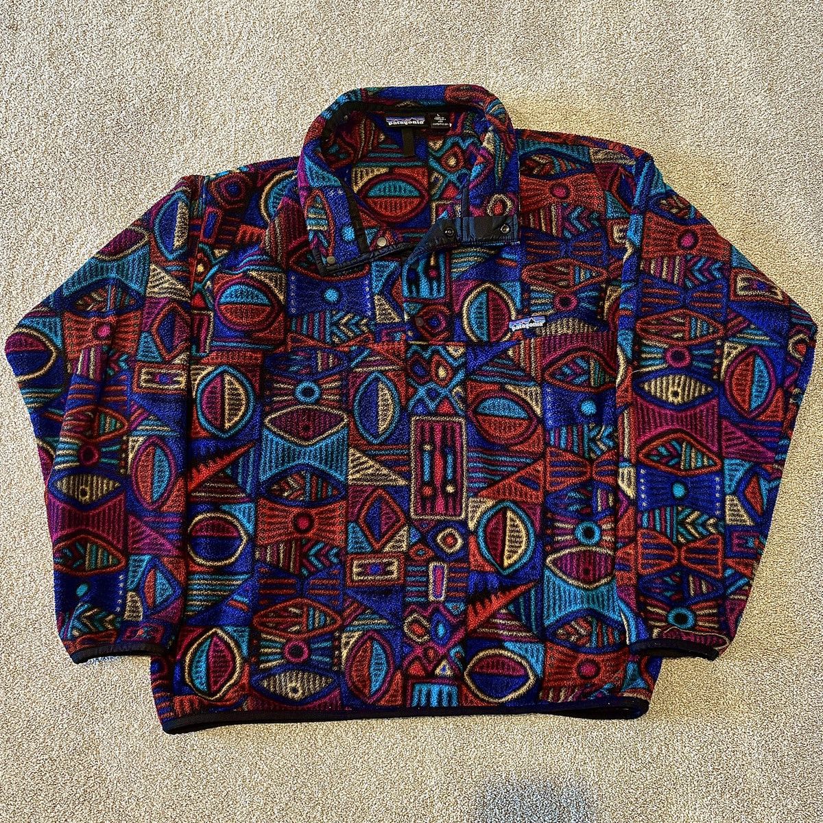 Patagonia Rare 1996 Aztec Patagonia Fleece Jacket Synchilla Aboriginal ...