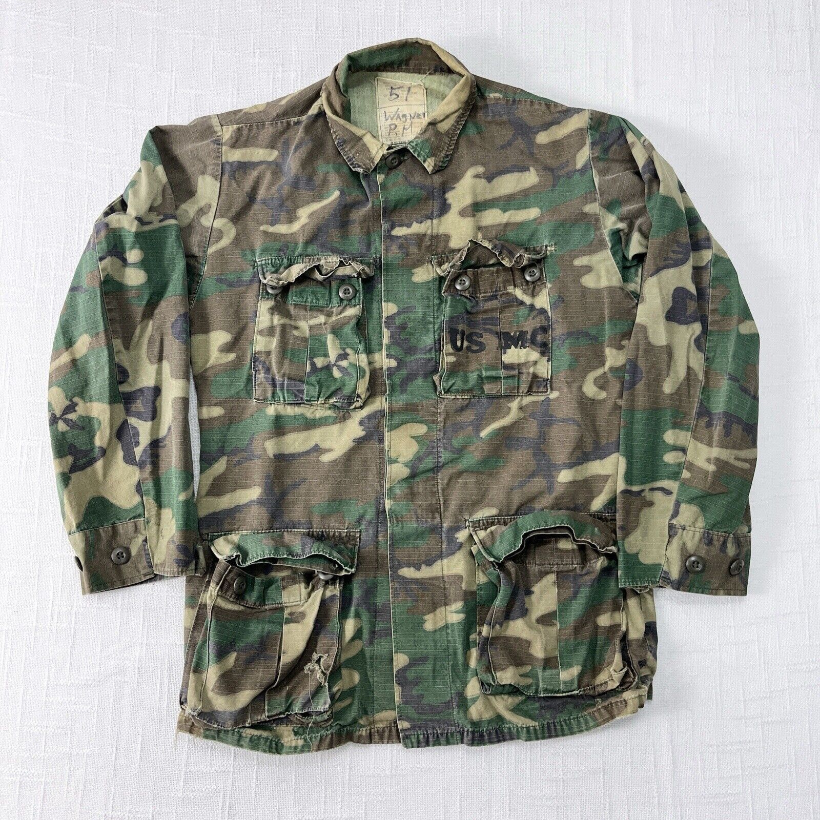 Archival Clothing × Usmc × Vintage 70 USMC Hot Weather Coat Button ...