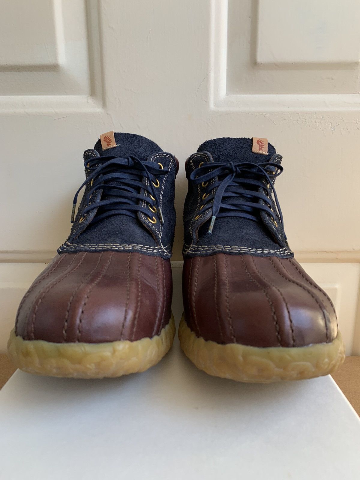 Visvim Decoy Duck Boot Mid-Folk Navy | Grailed