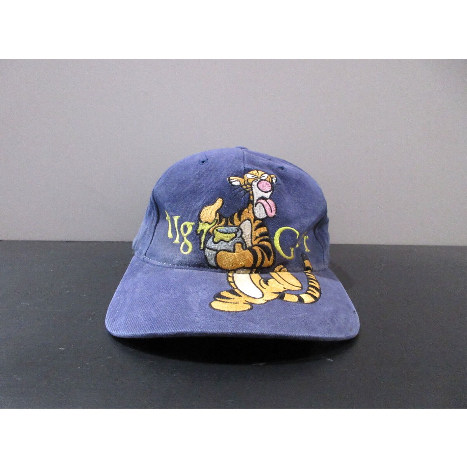Disney VINTAGE Tigger Hat Cap Strap Back Blue Disney Winnie The Pooh ...