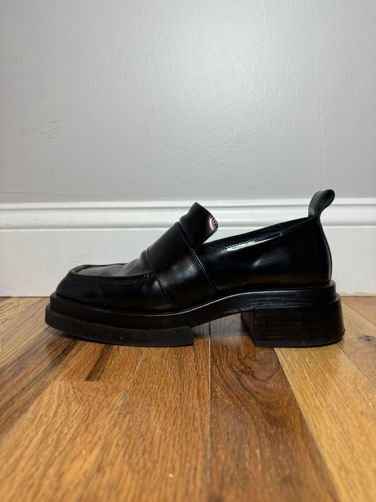 Cos COS Chunky Black Leather Loafers | Grailed