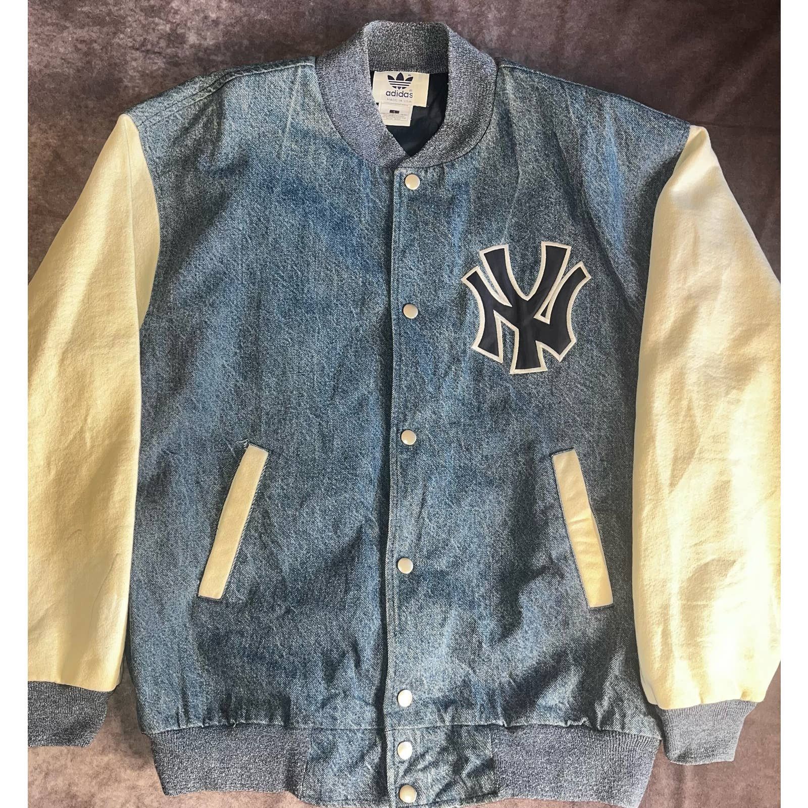 Adidas Vintage Adidas New York Yankees Denim Jacket | Grailed