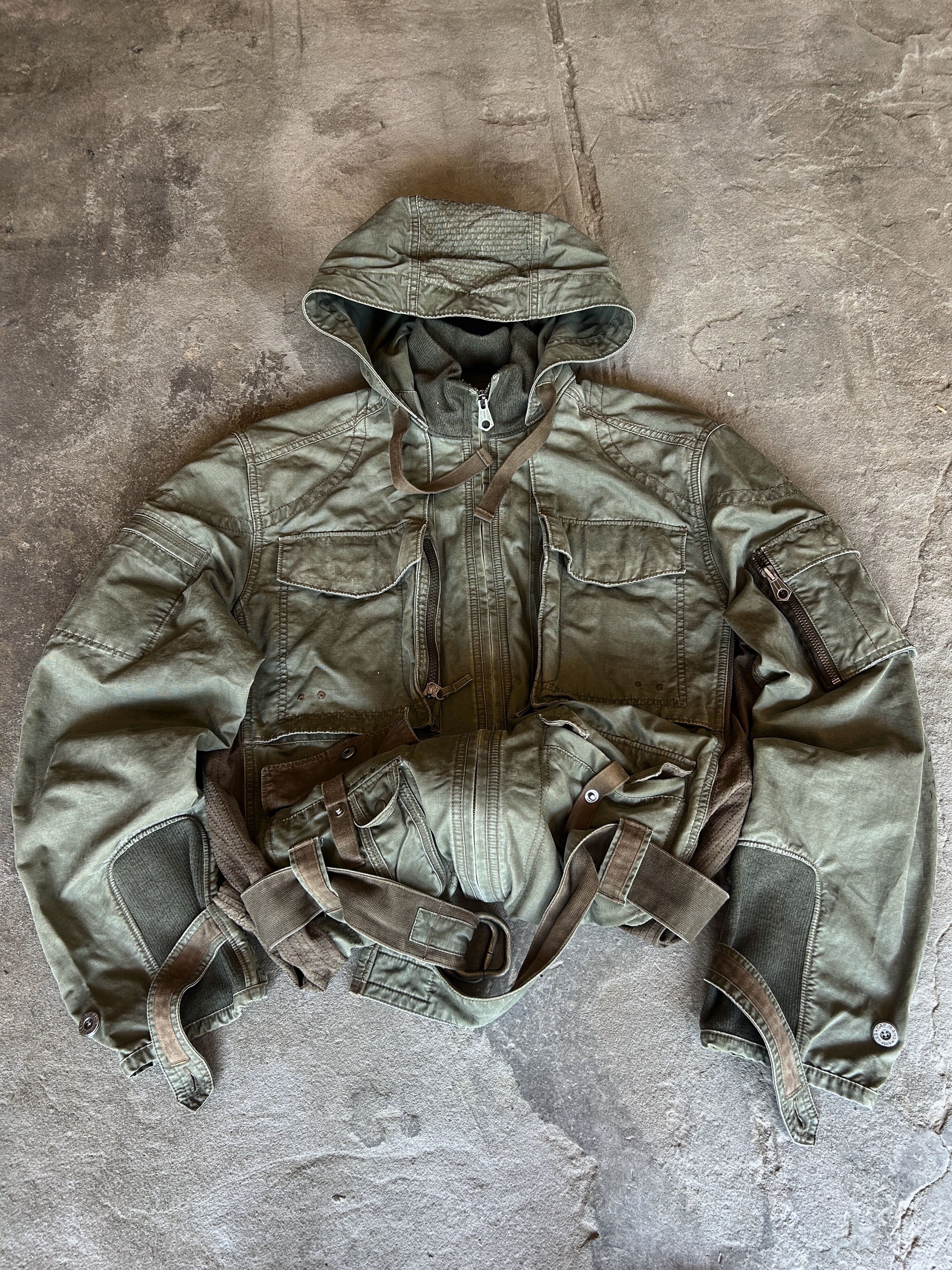 Designer Avant Garde If Six Was Nine Balenci Opium Style Cargo Jacket ...