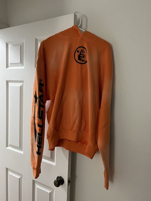 HELLSTAR Hellstar Fire Orange Hoodie | Grailed