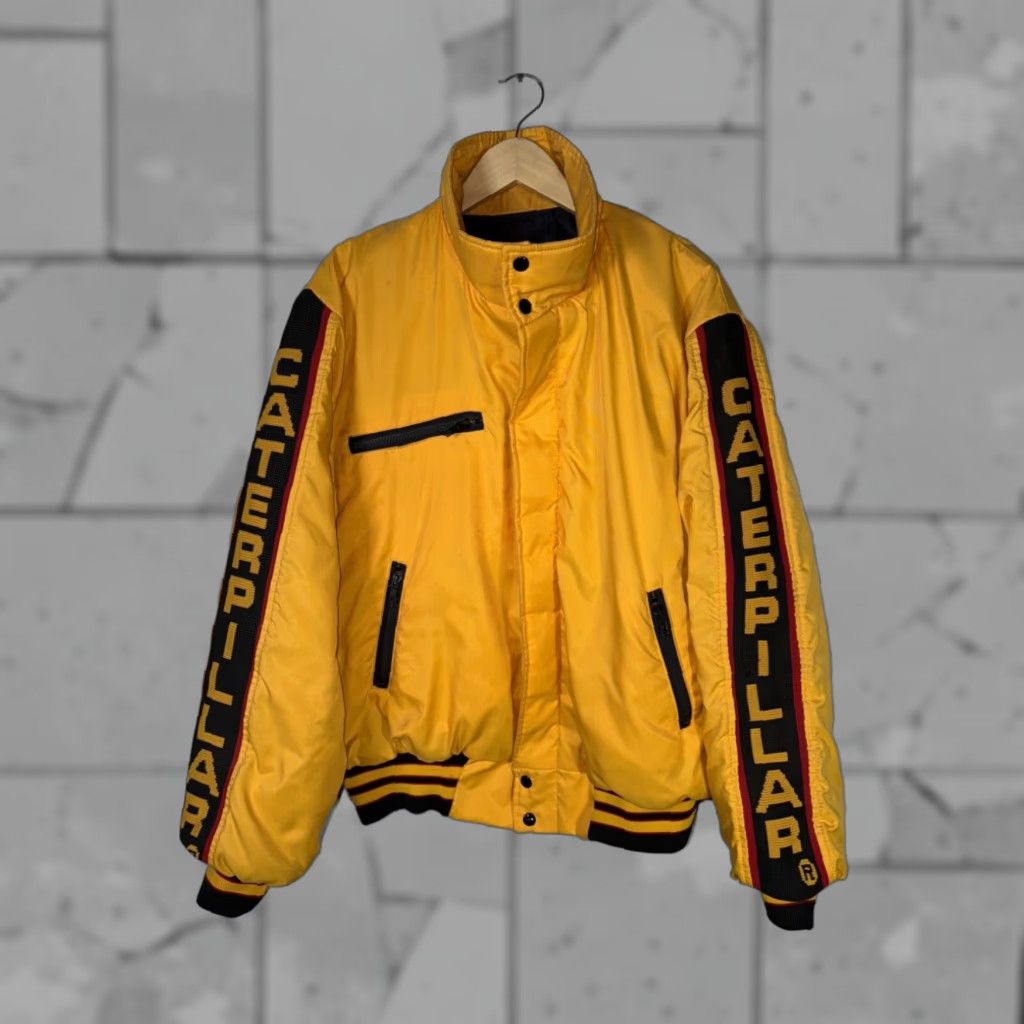 Caterpillar Vintage Eighties Caterpillar Machinery Racing Jacket Rare ...