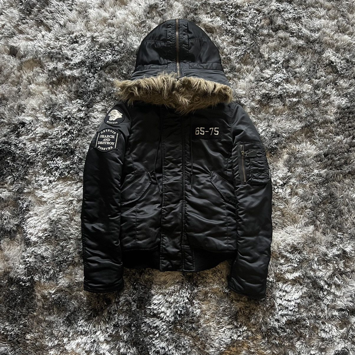 Hysteric Glamour × Vintage Hysteric Glamour N2B Fur Hood Military Jacket | Grailed