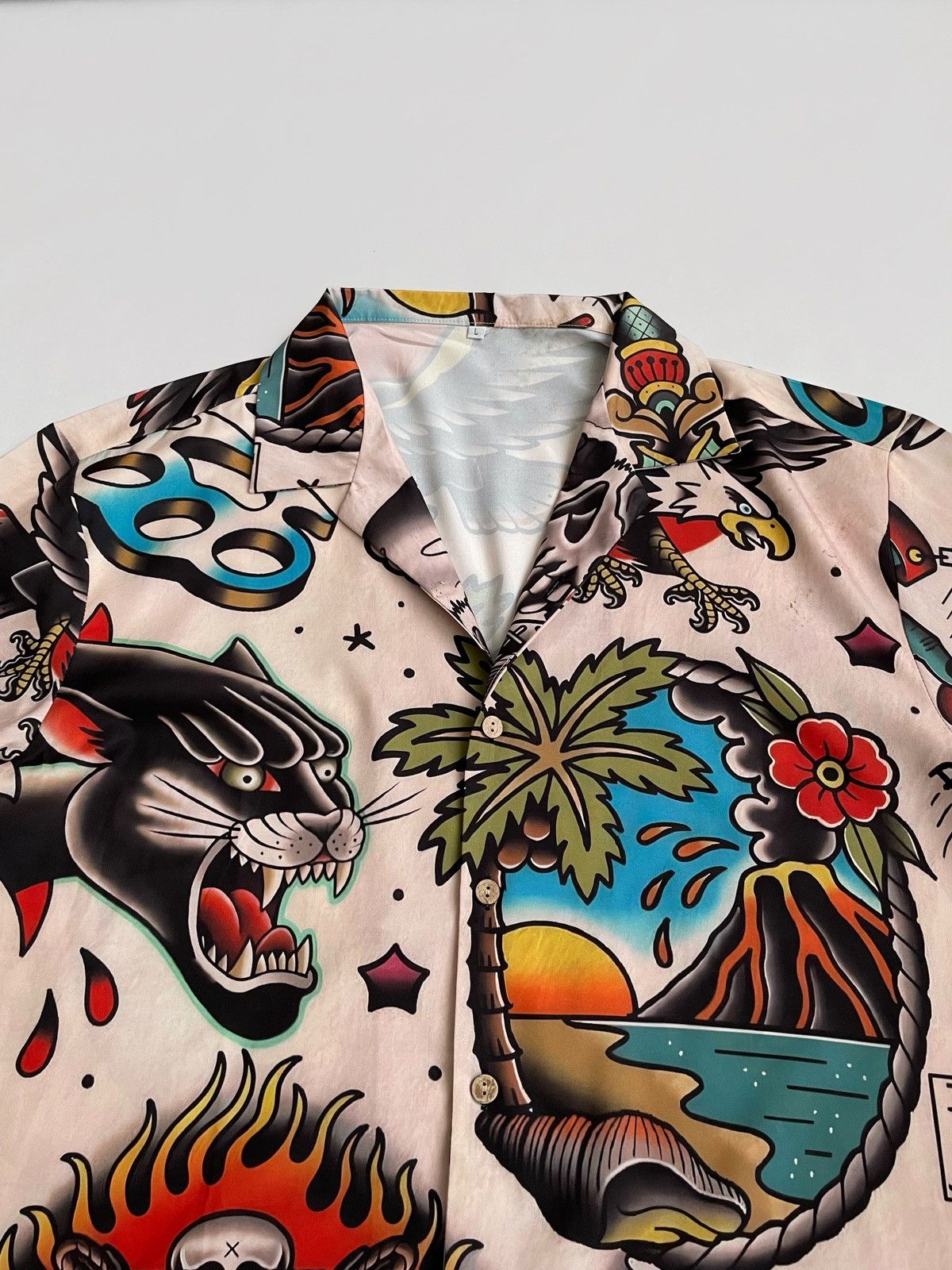 Designer Old school Tattoo shirt Ed Hardy style | Grailed