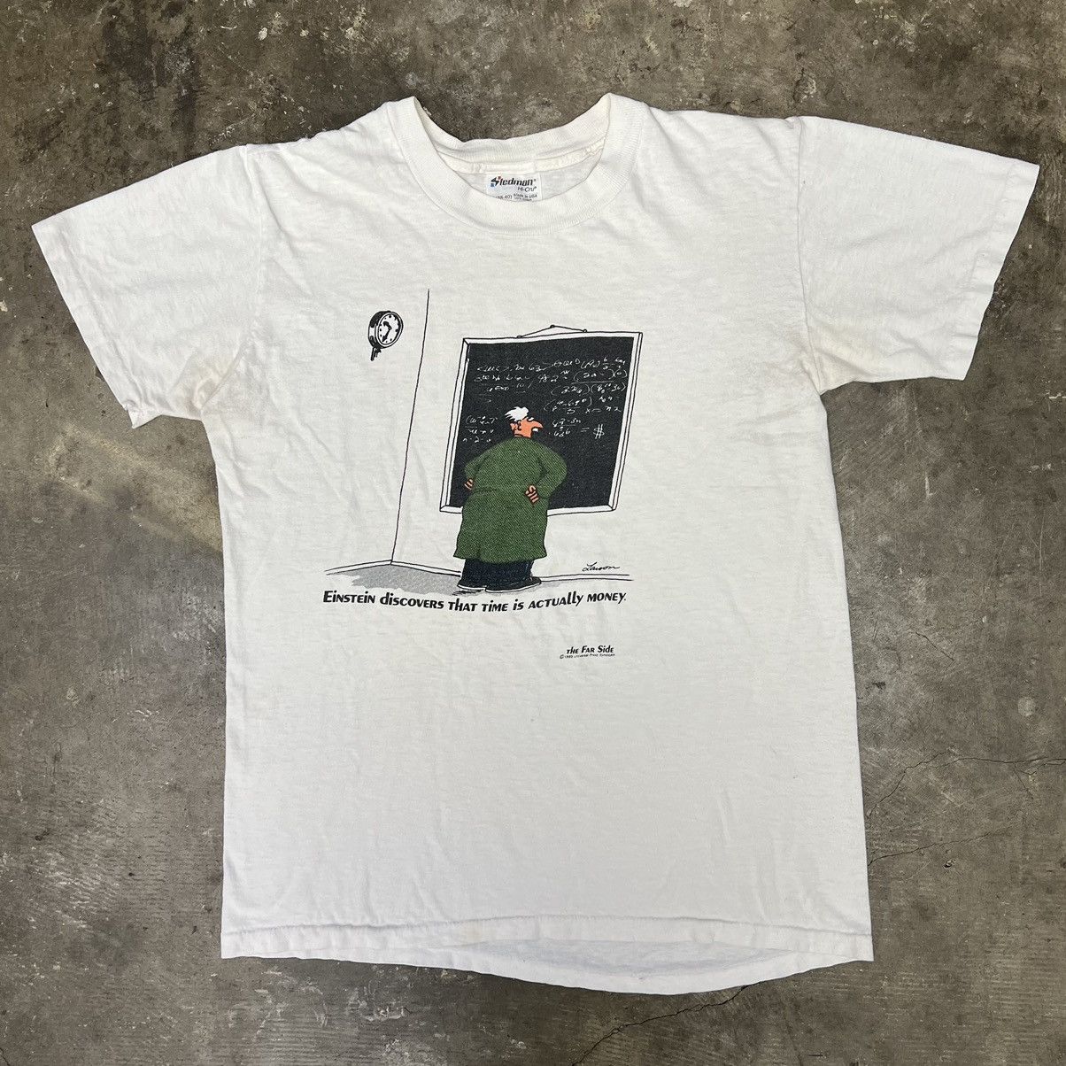 Vintage Vintage 80s Einstein “Time is Money” Art T Shirt | Grailed