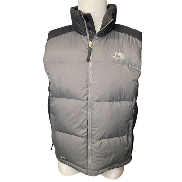 The North Face The North Face 550 Goose Down Puffer Vest Two Tone Gray ...