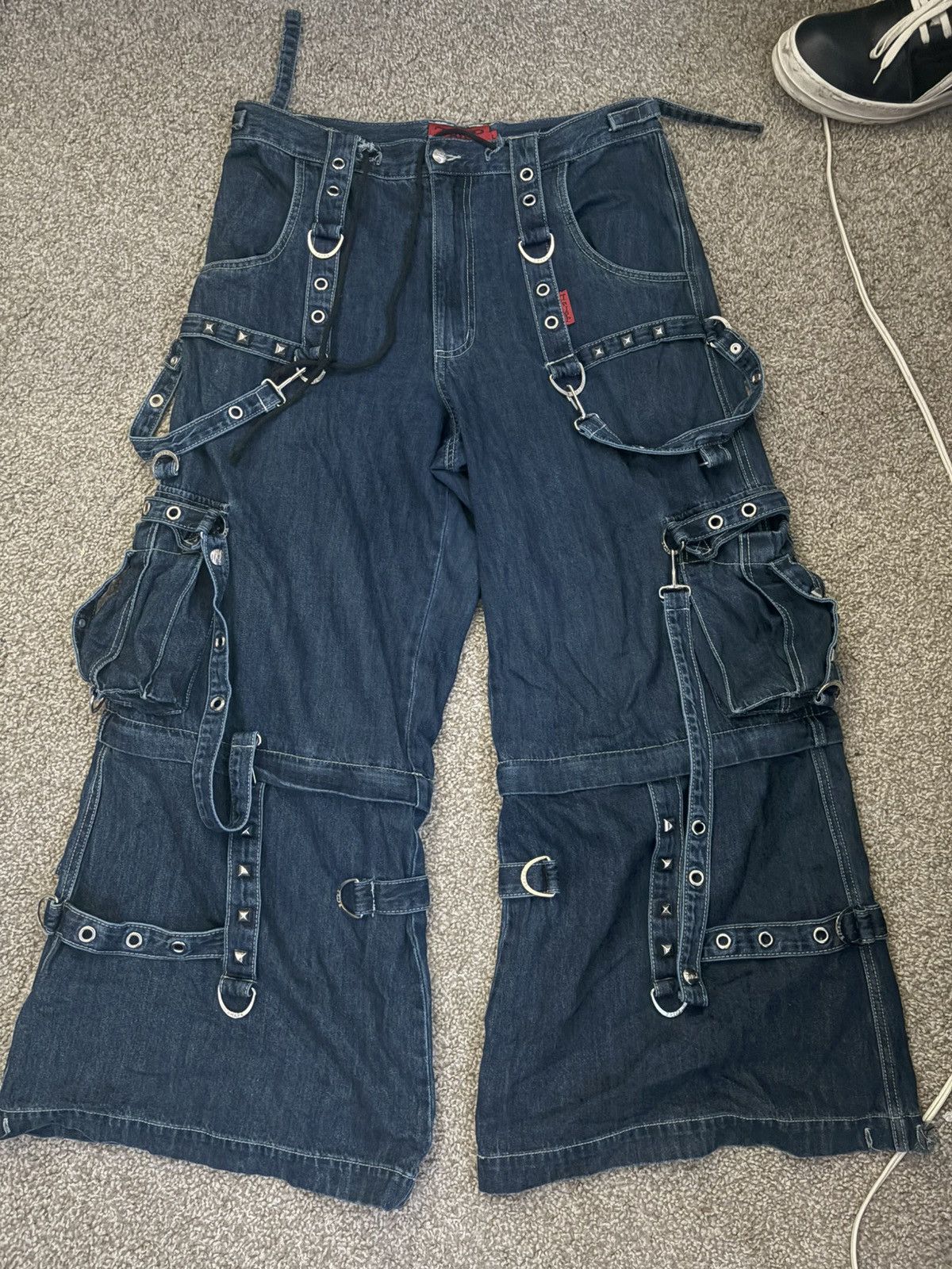 Tripp NYC × Vintage Tripp nyc dark blue zip off jeans | Grailed