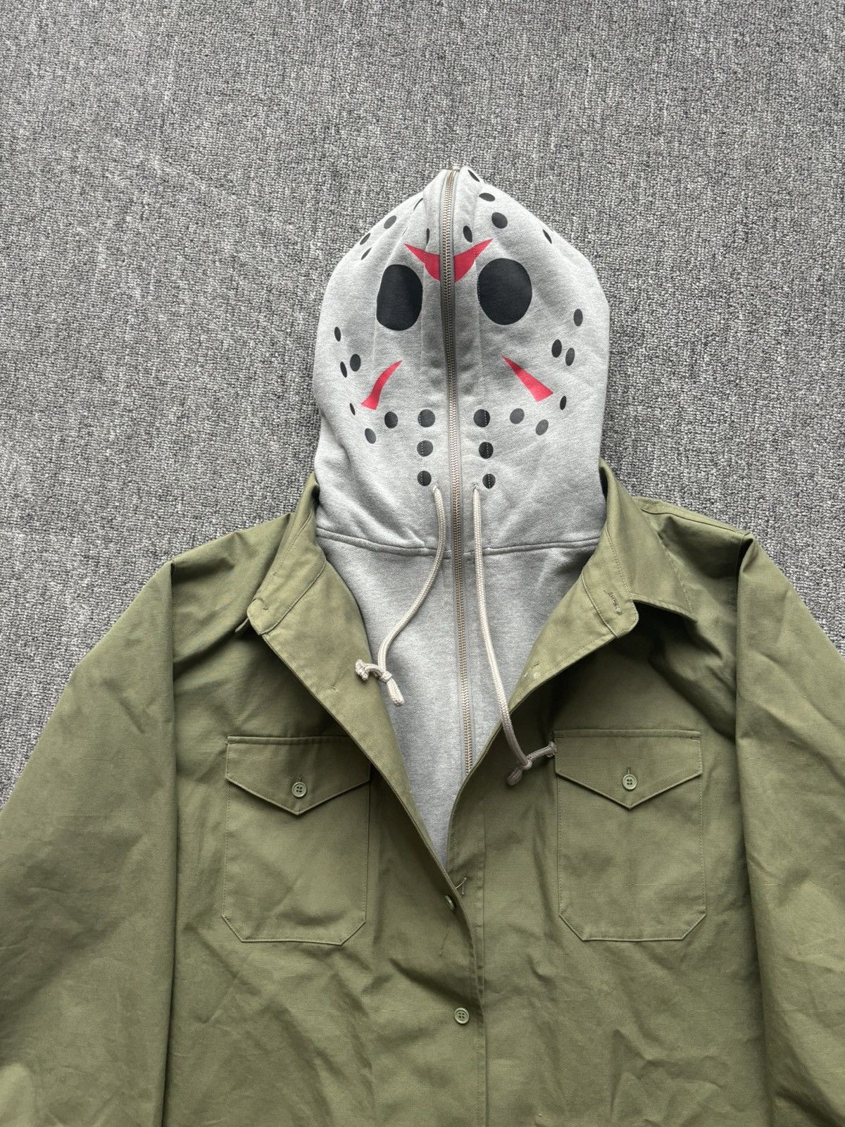 Hood By Air Hood by air Freddy vs Jason face mask jacket | Grailed