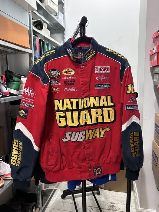 Vintage VINTAGE NASCAR #16 NATIONAL GUARD SUBWAY RACING FIRE JACKET ...