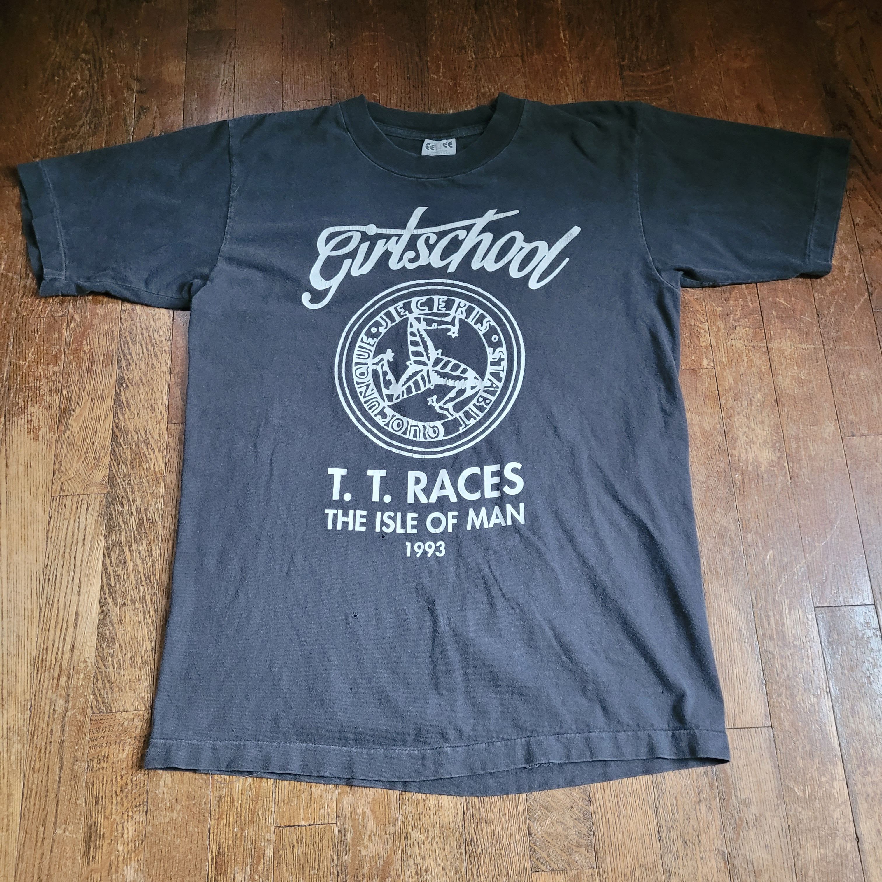 Band Tees VINTAGE GIRLSCHOOL TOUR SHIRT | Grailed