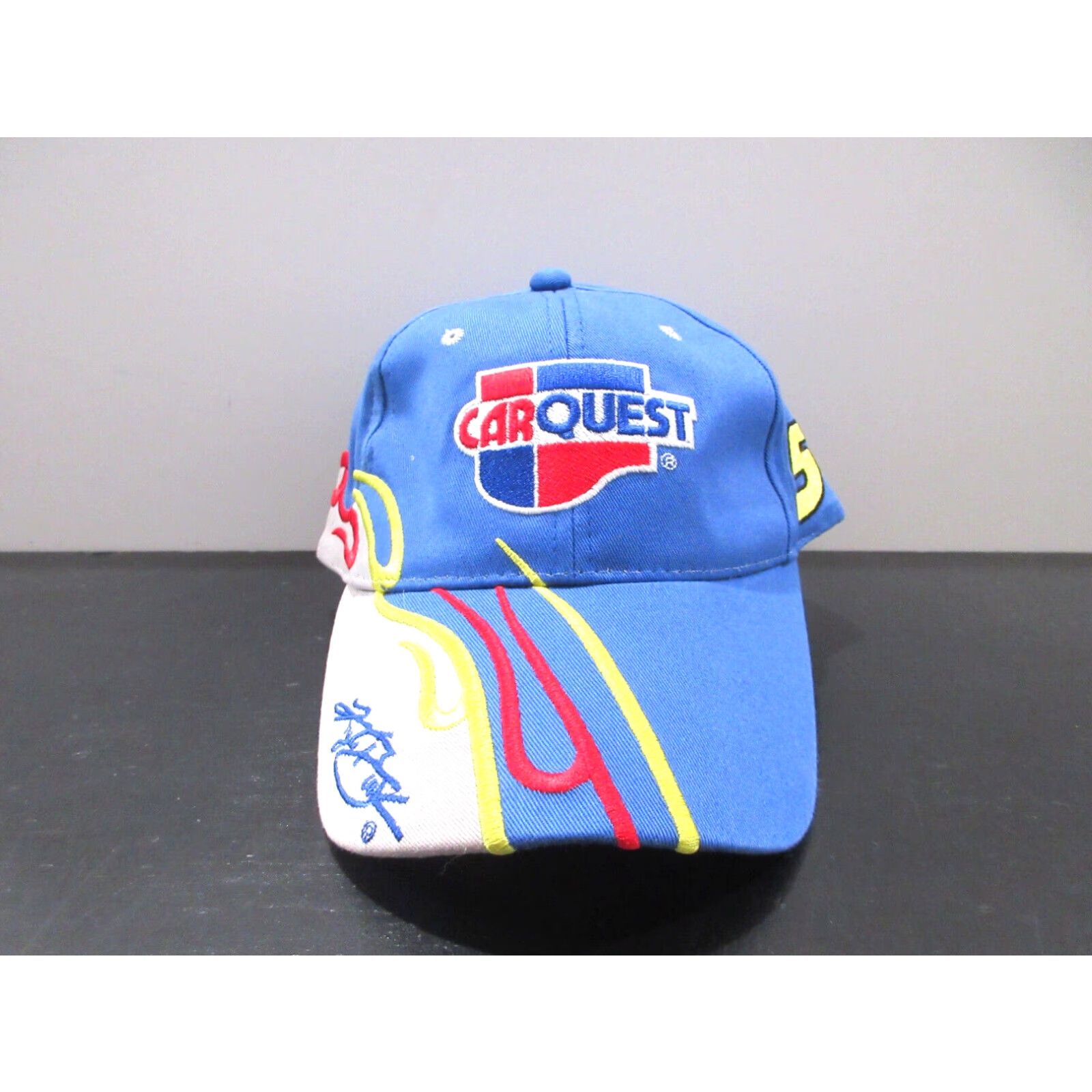 NASCAR Blue and Gray Kyle Busch Car Quest Racing Team Mens Strap Back ...