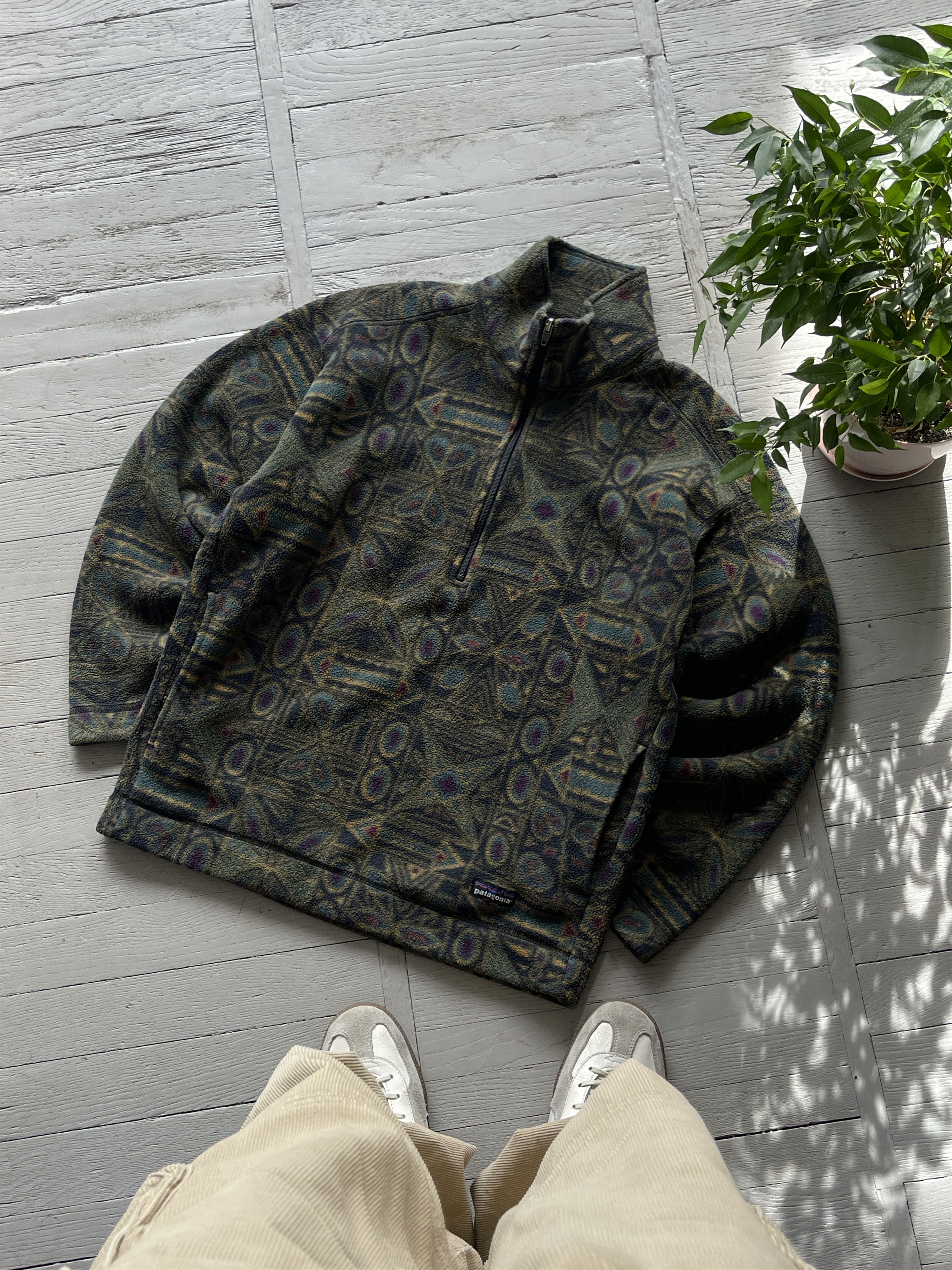 Vintage Vintage 90s Patagonia Retro Fleece Jacket Aztec Pattern | Grailed