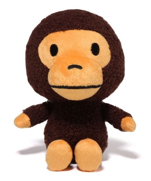 Bape A BATHING APE BABY MILO PLUSH DOLL M Brown | Grailed