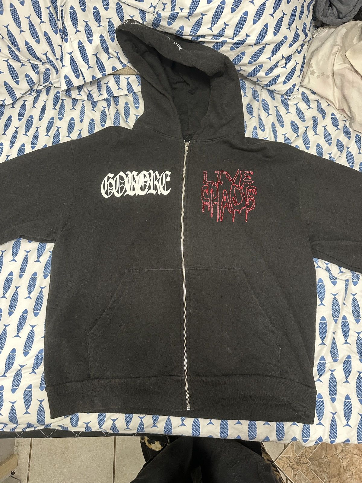 Ken Carson Ken Carson AGC Tour Gorecore Zip Up Hoodie | Grailed