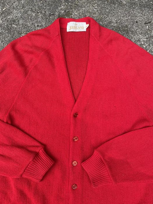 Vintage VTG 1960’s Jantzen Red Mohair Knit Cardigan Sweater | Grailed