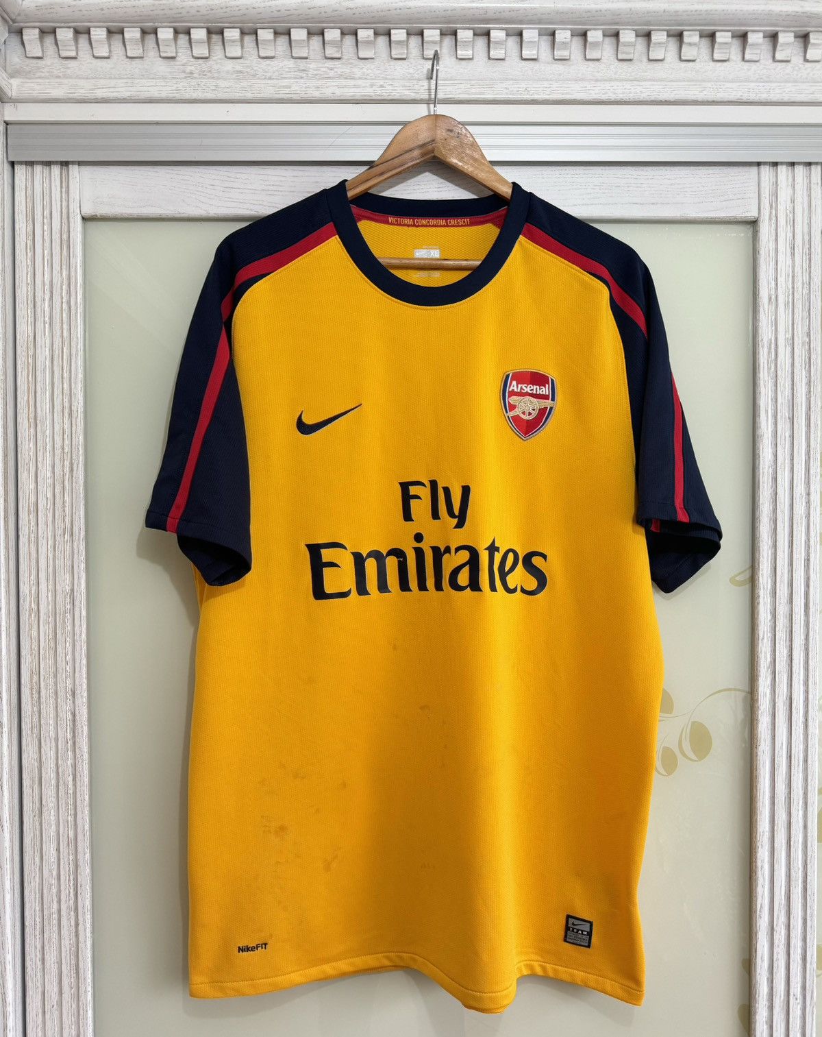 Nike × Soccer Jersey × Vintage Vintage Arsenal 2008-2009 Away Soccer ...
