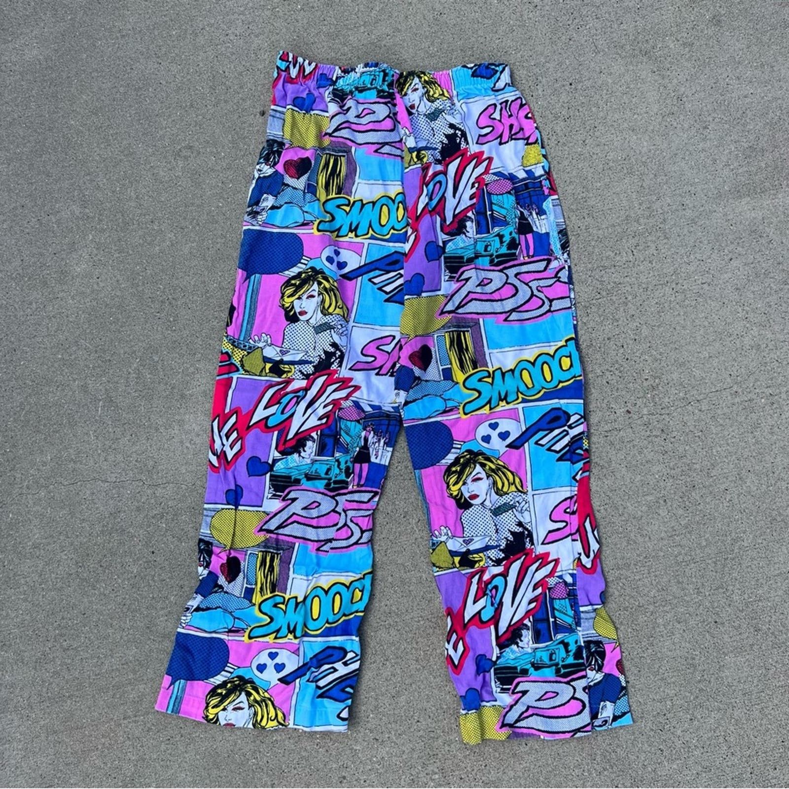 Victoria's Secret 90s Victoria’s Secret Pop Art Retro Comic Book Pajama ...